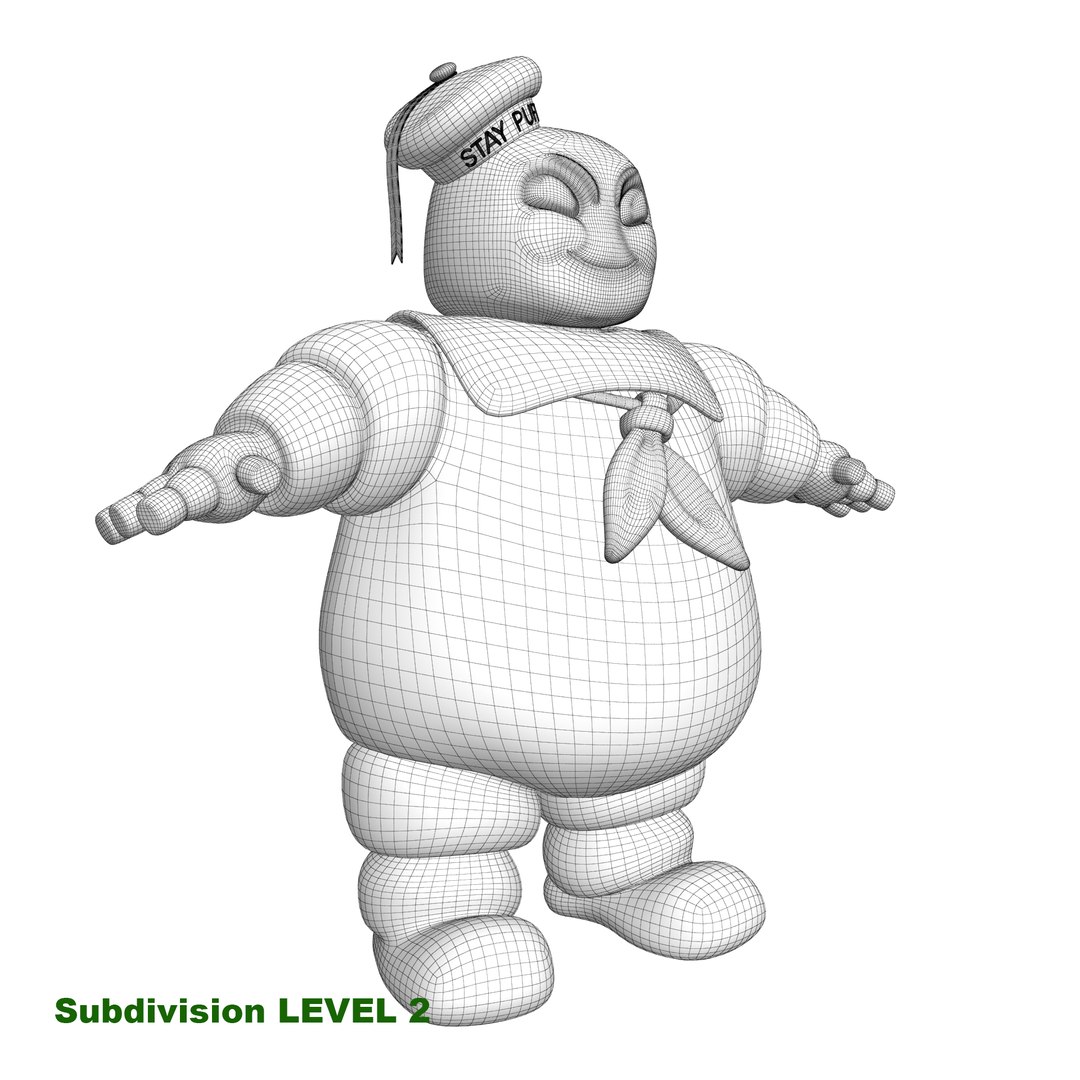 Stay Puft Marshmallow Man 3D Model - TurboSquid 2234980
