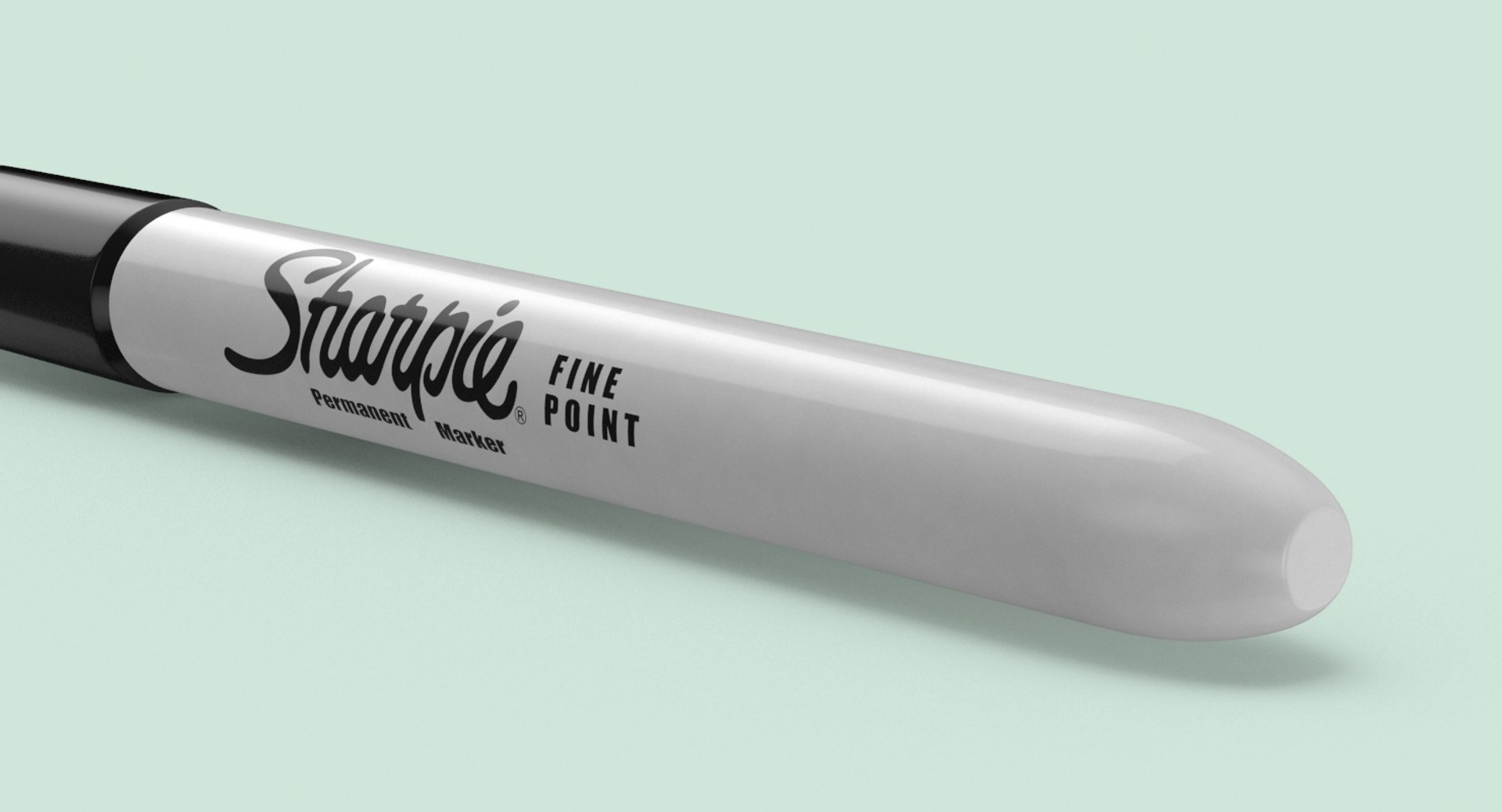 Standard-sharpie-marker---branded-cap-on Model - TurboSquid 1312488