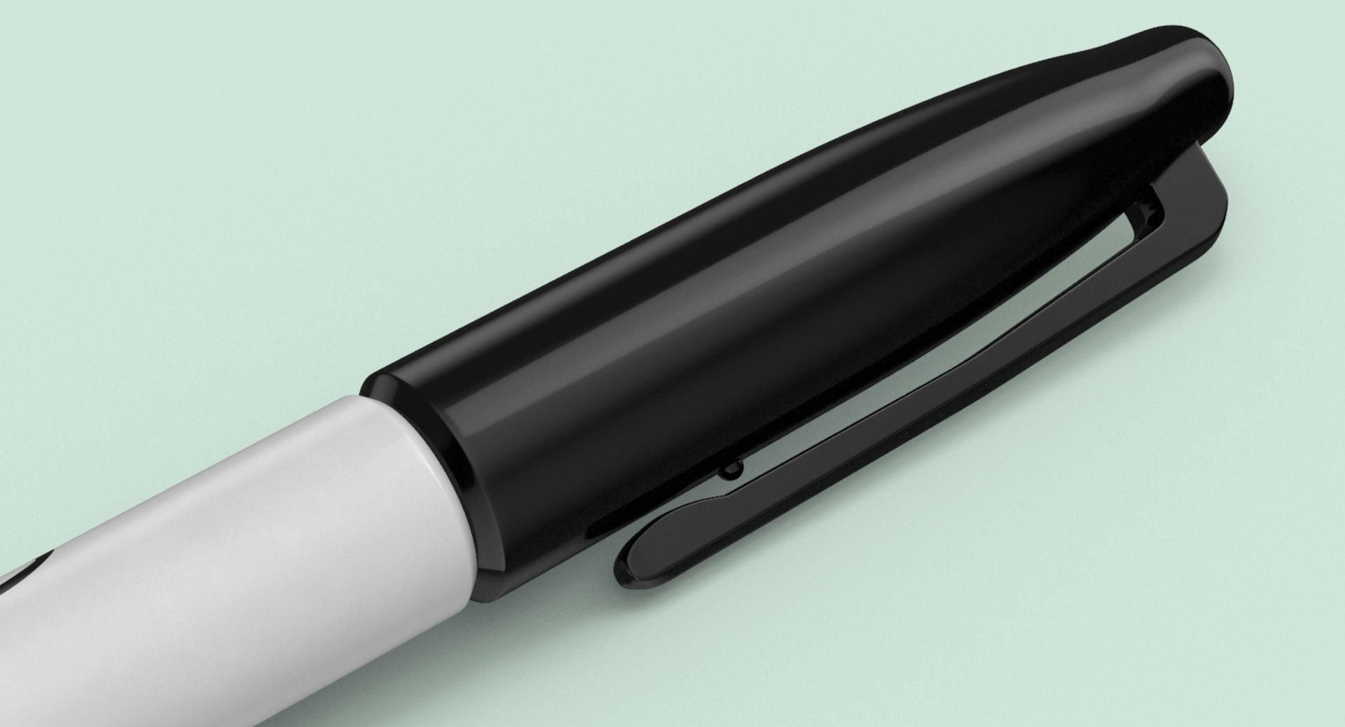 Standard-sharpie-marker---branded-cap-on Model - TurboSquid 1312488
