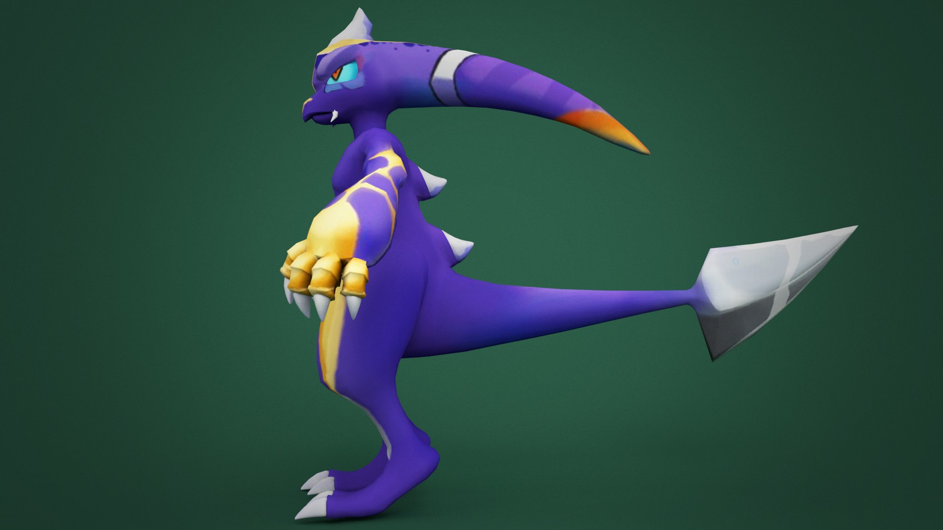 Mewtwo Pokemon Low-poly Handpainting 3D - TurboSquid 1867385