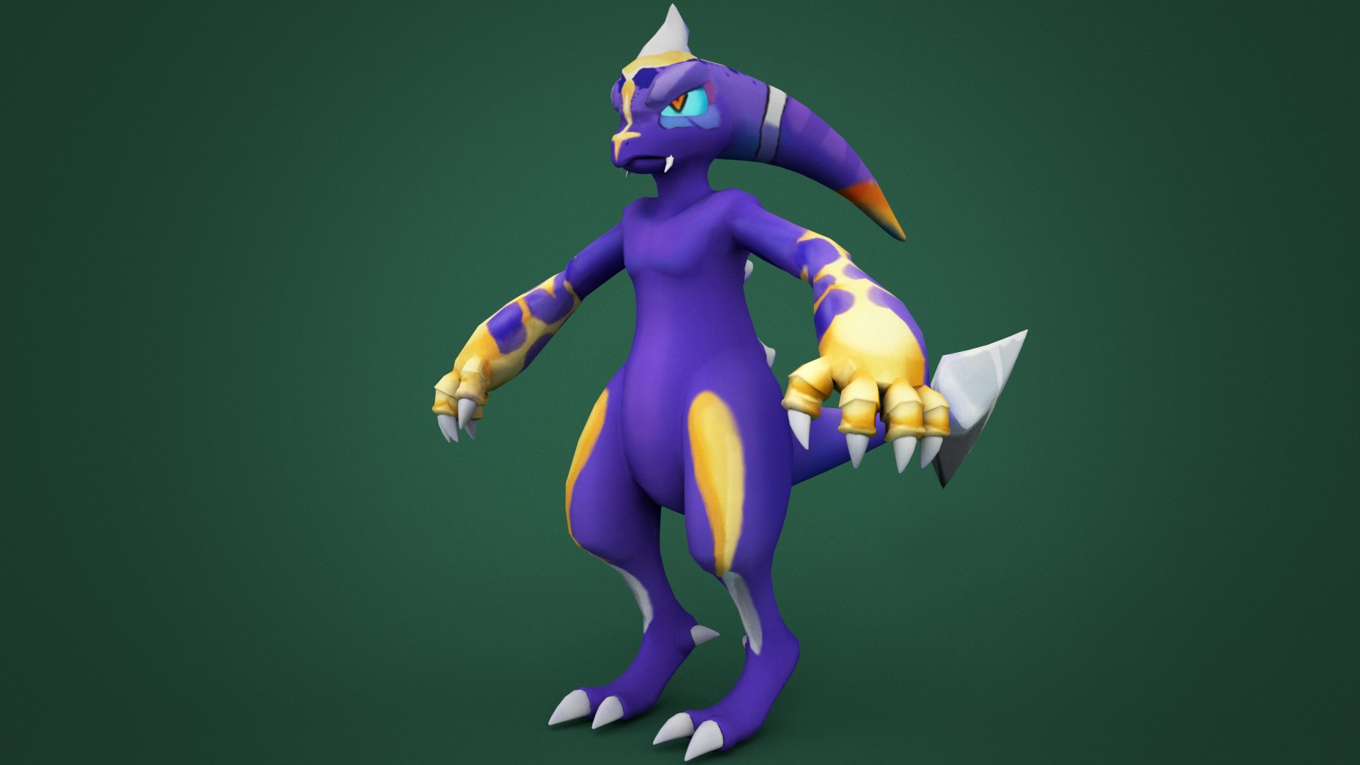 Mewtwo Pokemon Low-poly Handpainting 3D - TurboSquid 1867385