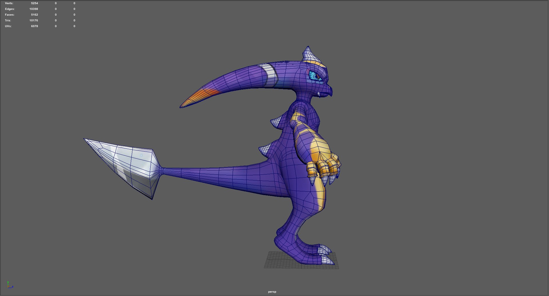 Mewtwo Pokemon Low-poly Handpainting 3D - TurboSquid 1867385