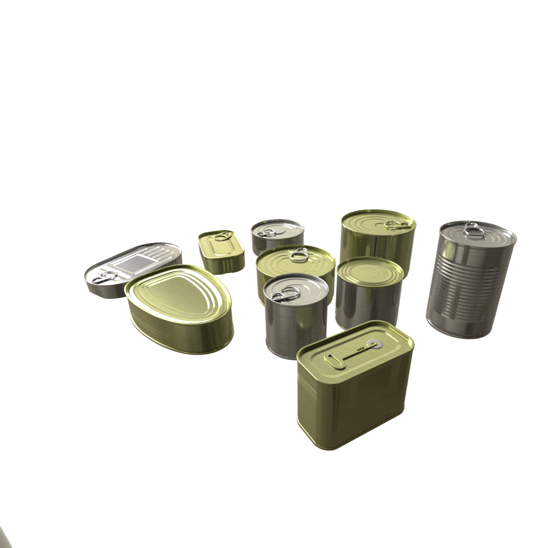 3D Food can collection - TurboSquid 2144804