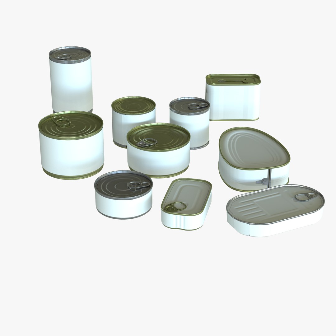 3D Food can collection - TurboSquid 2144804