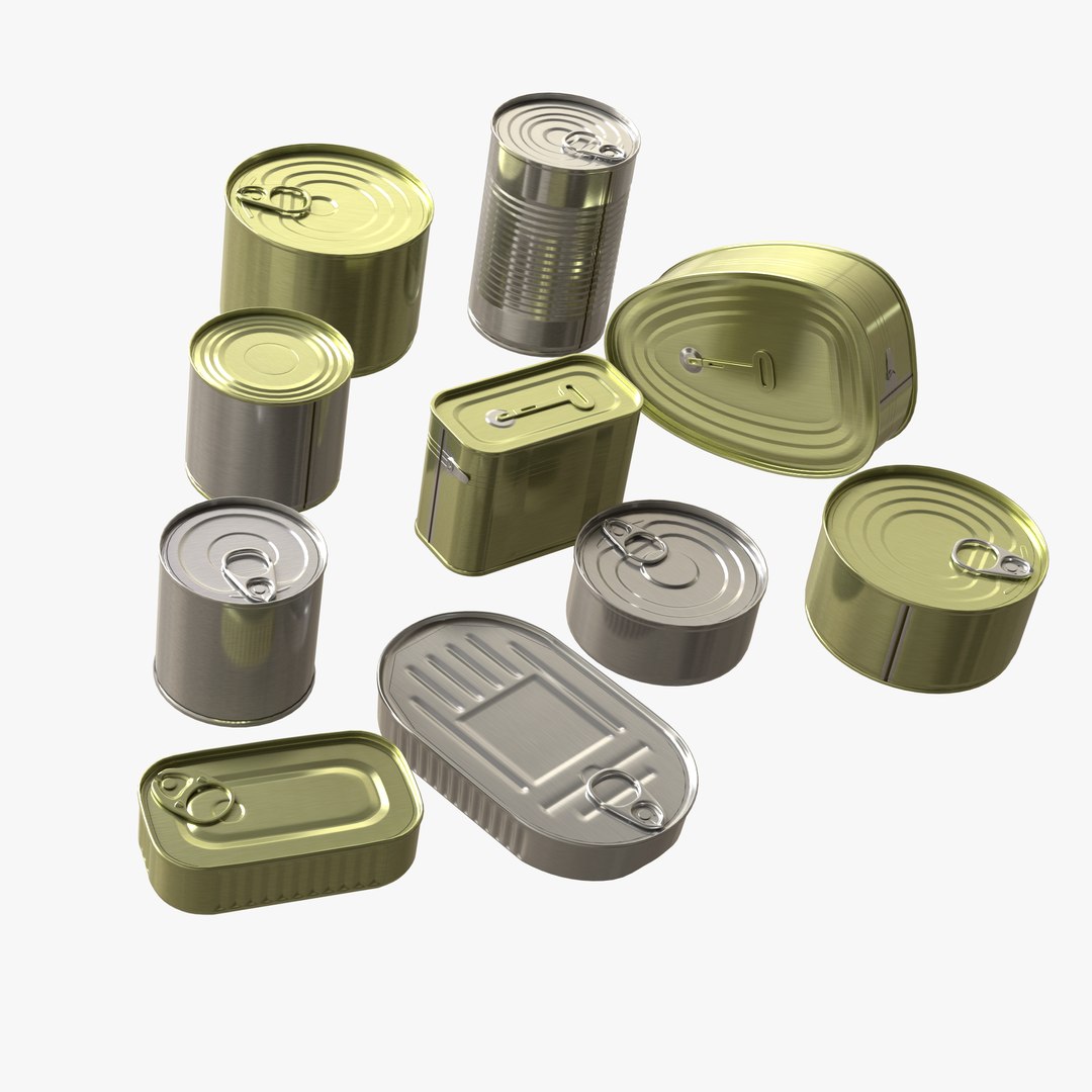 3D Food can collection - TurboSquid 2144804