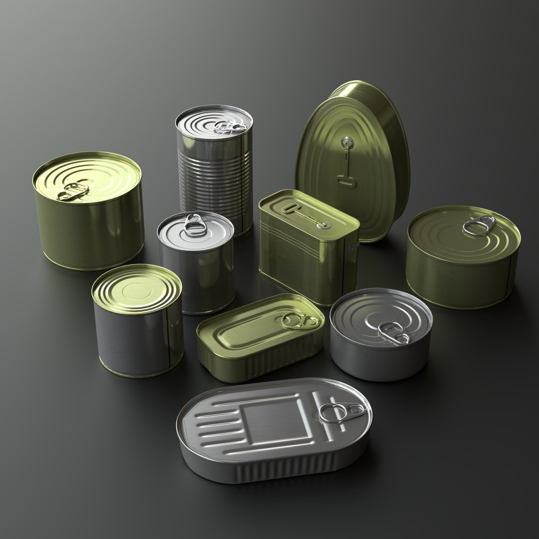 3D Food can collection - TurboSquid 2144804