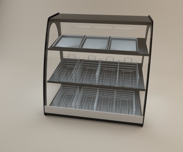 3d model display food