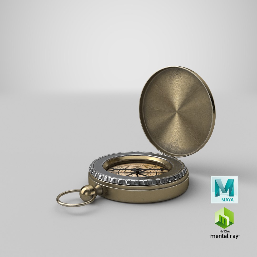 old compass 3d model