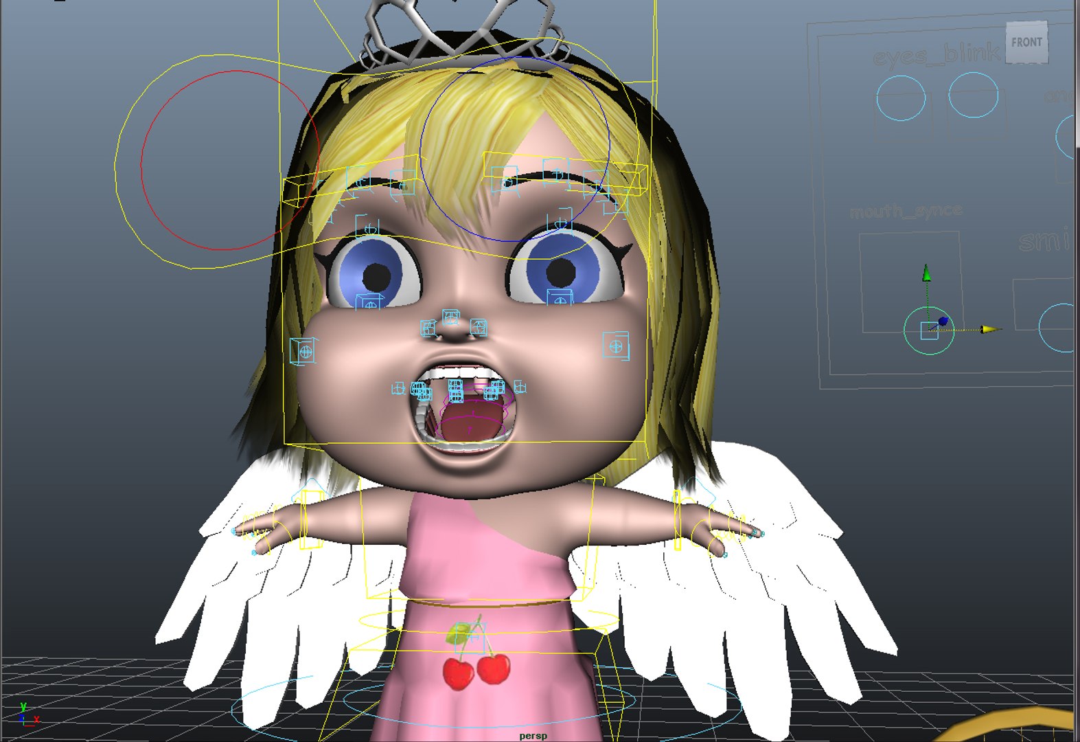 angel girl 3d model