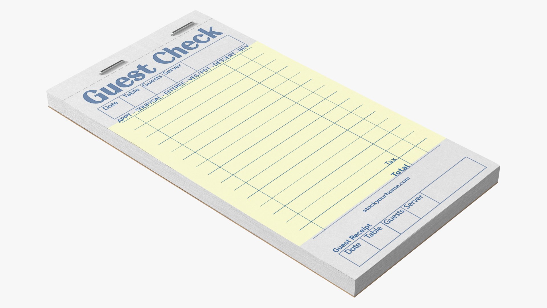 modelo 3d Yellow Pages Guest Check Book - TurboSquid 2071328