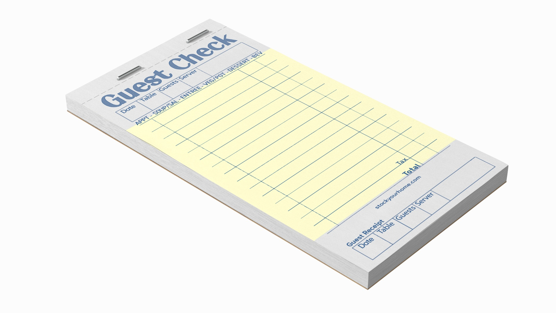 3D Yellow Pages Guest Check Book - TurboSquid 2071328