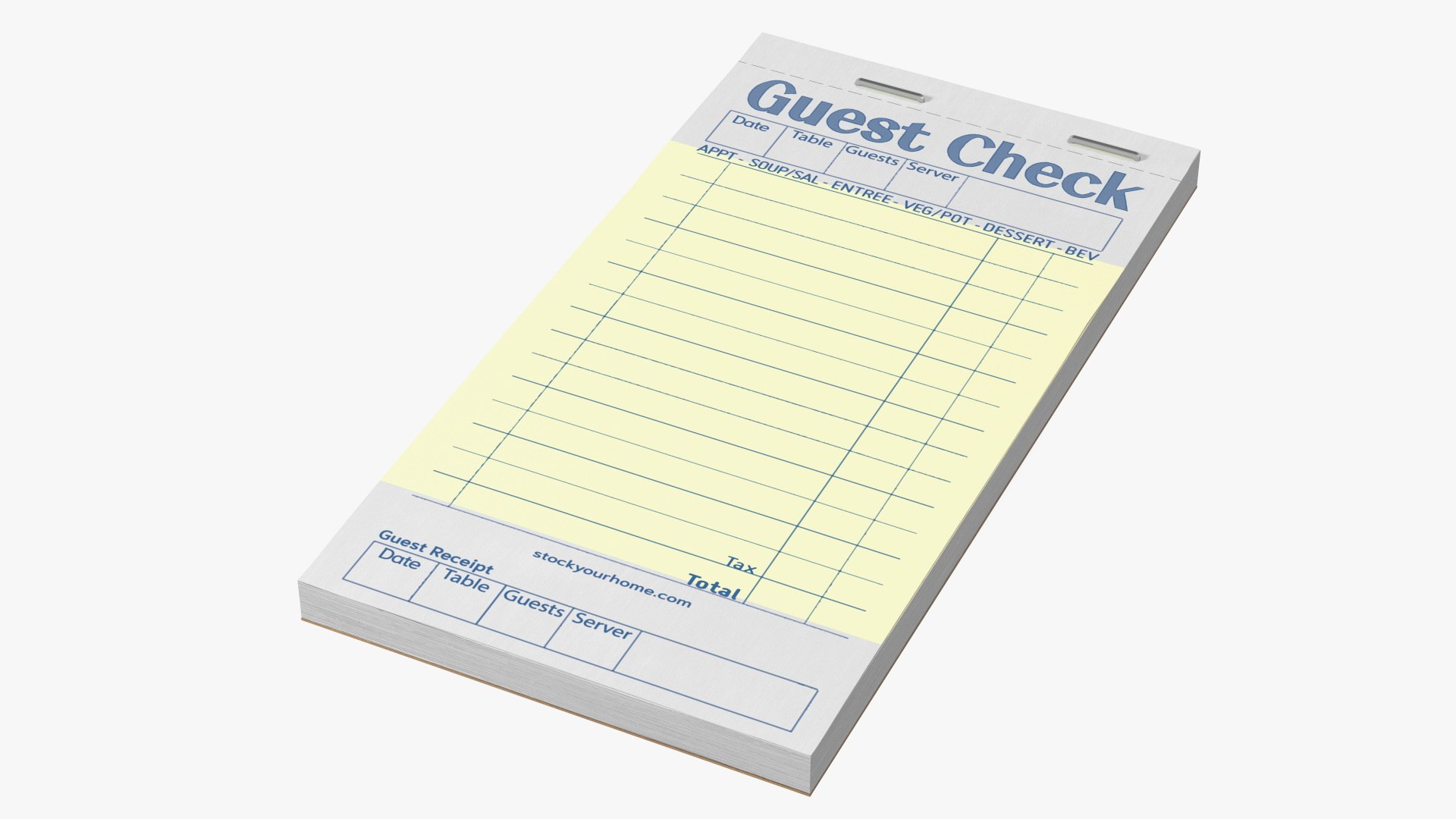 3D Yellow Pages Guest Check Book - TurboSquid 2071328