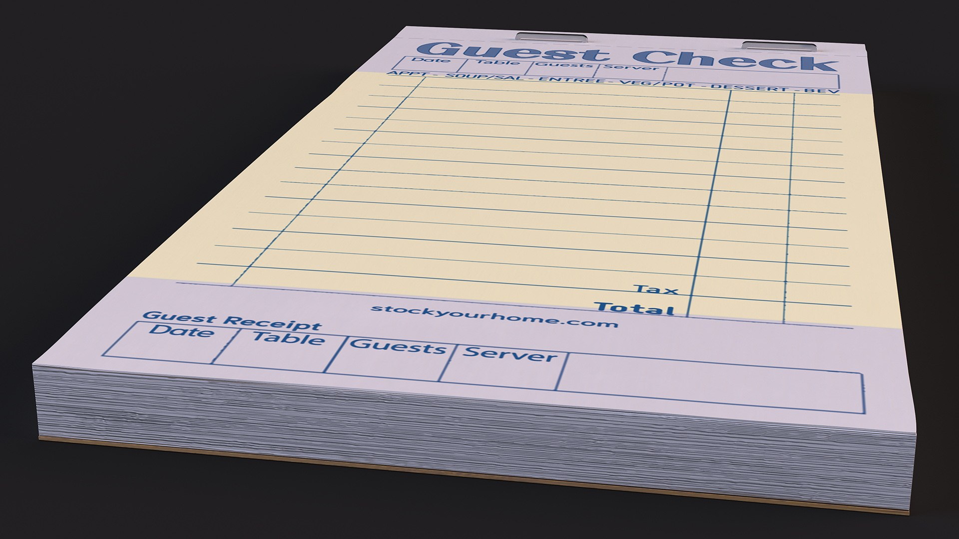 3D Yellow Pages Guest Check Book - TurboSquid 2071328