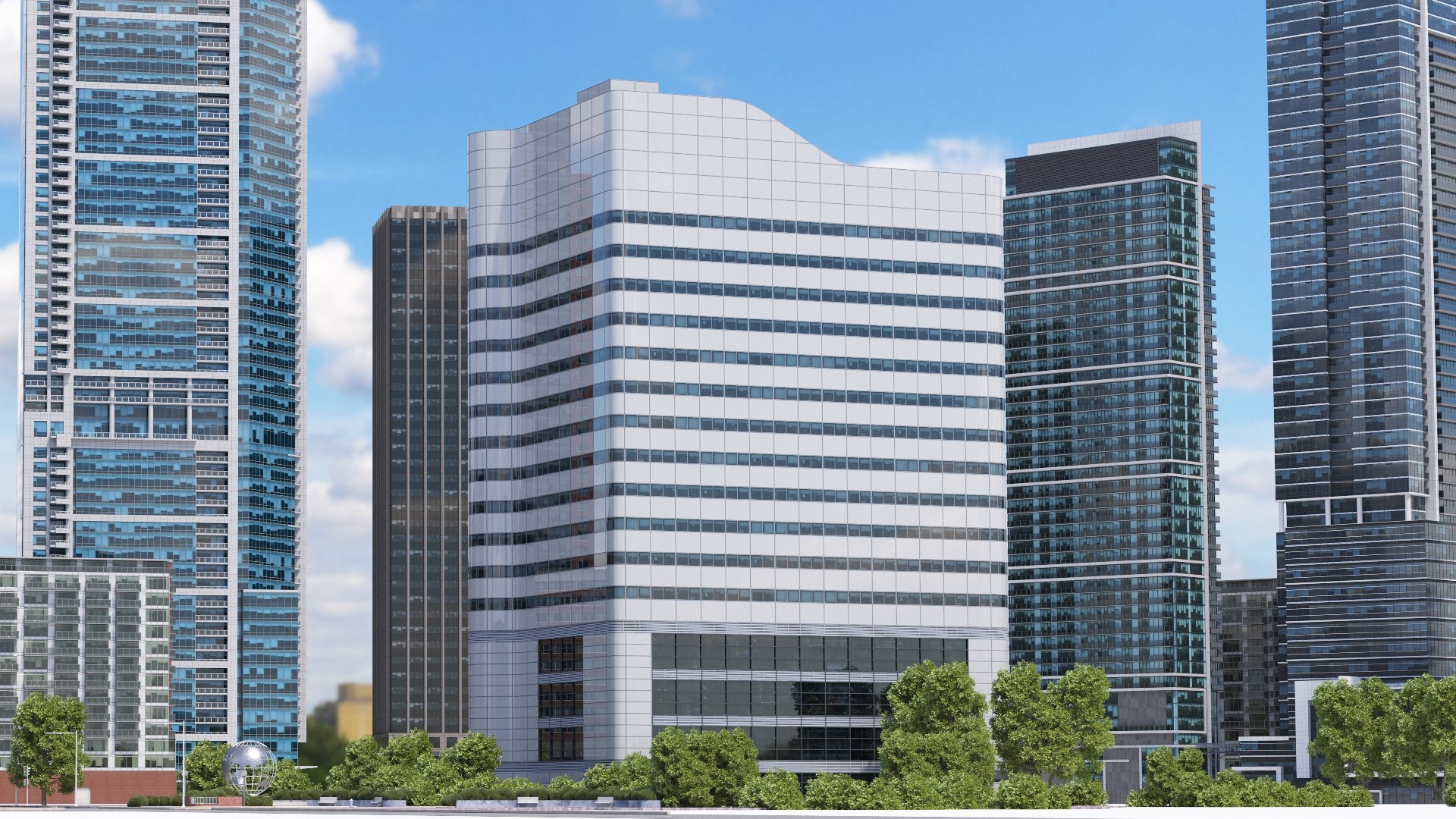 First Canadian Place V12 Lowpoly 3D Model - TurboSquid 1789287