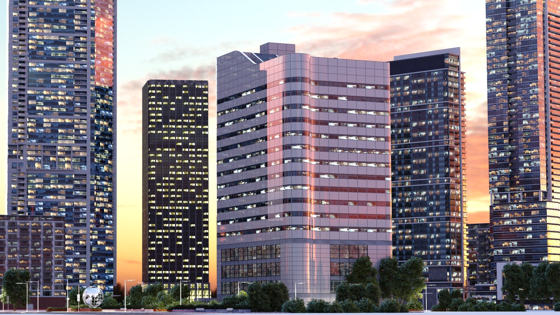 First Canadian Place V12 Lowpoly 3D Model - TurboSquid 1789287