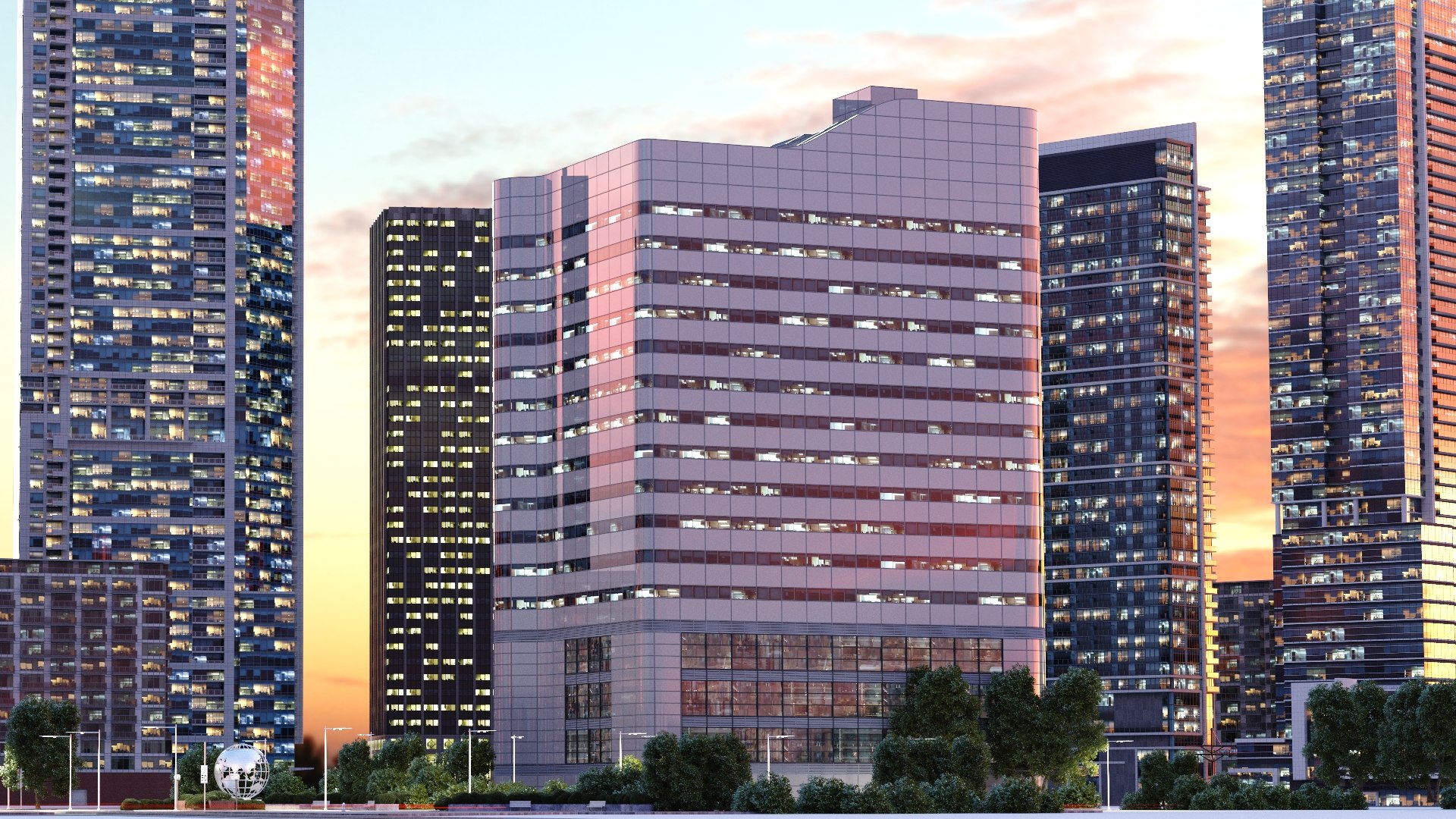 First Canadian Place V12 Lowpoly 3D Model - TurboSquid 1789287