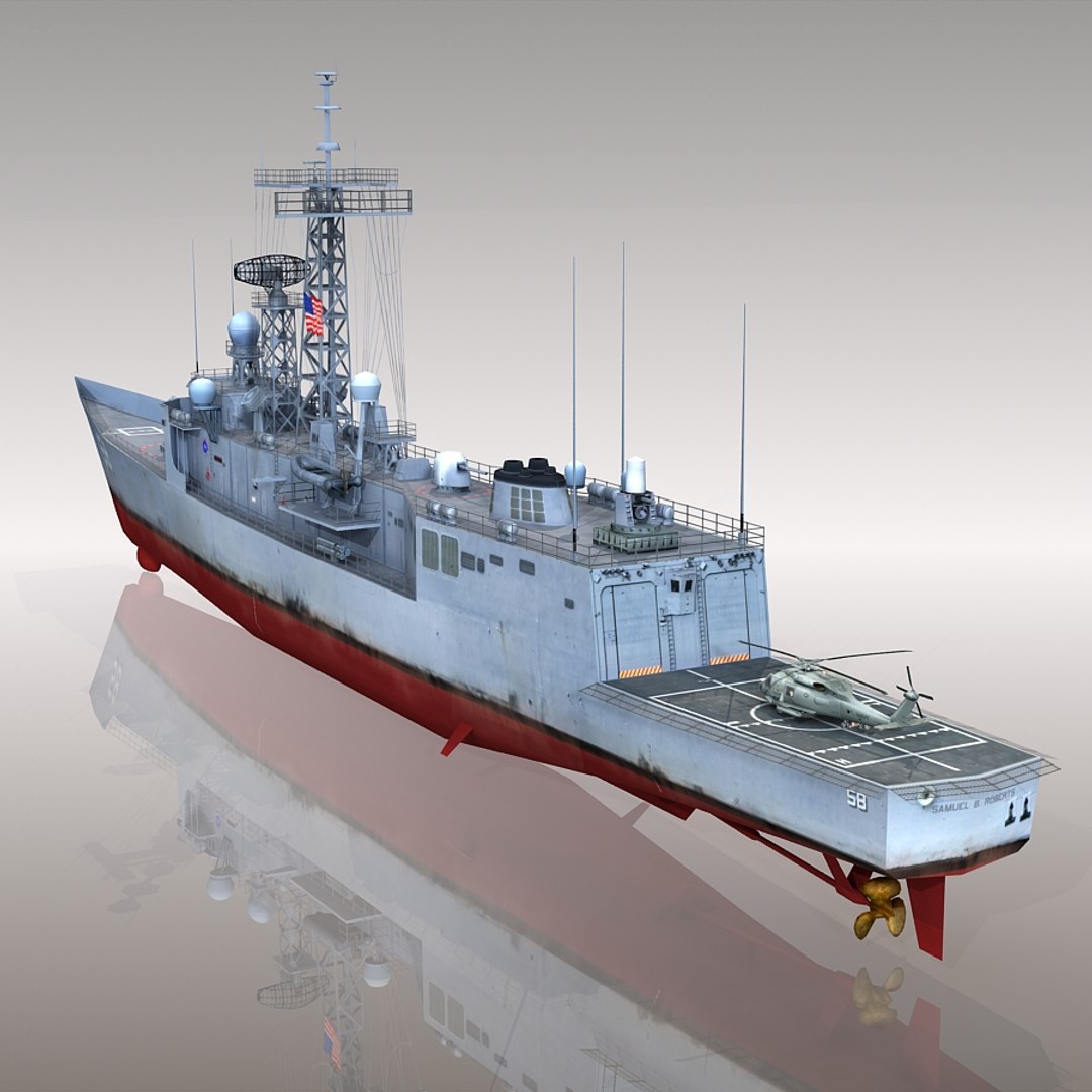 Uss Samuel B Roberts 3d Max