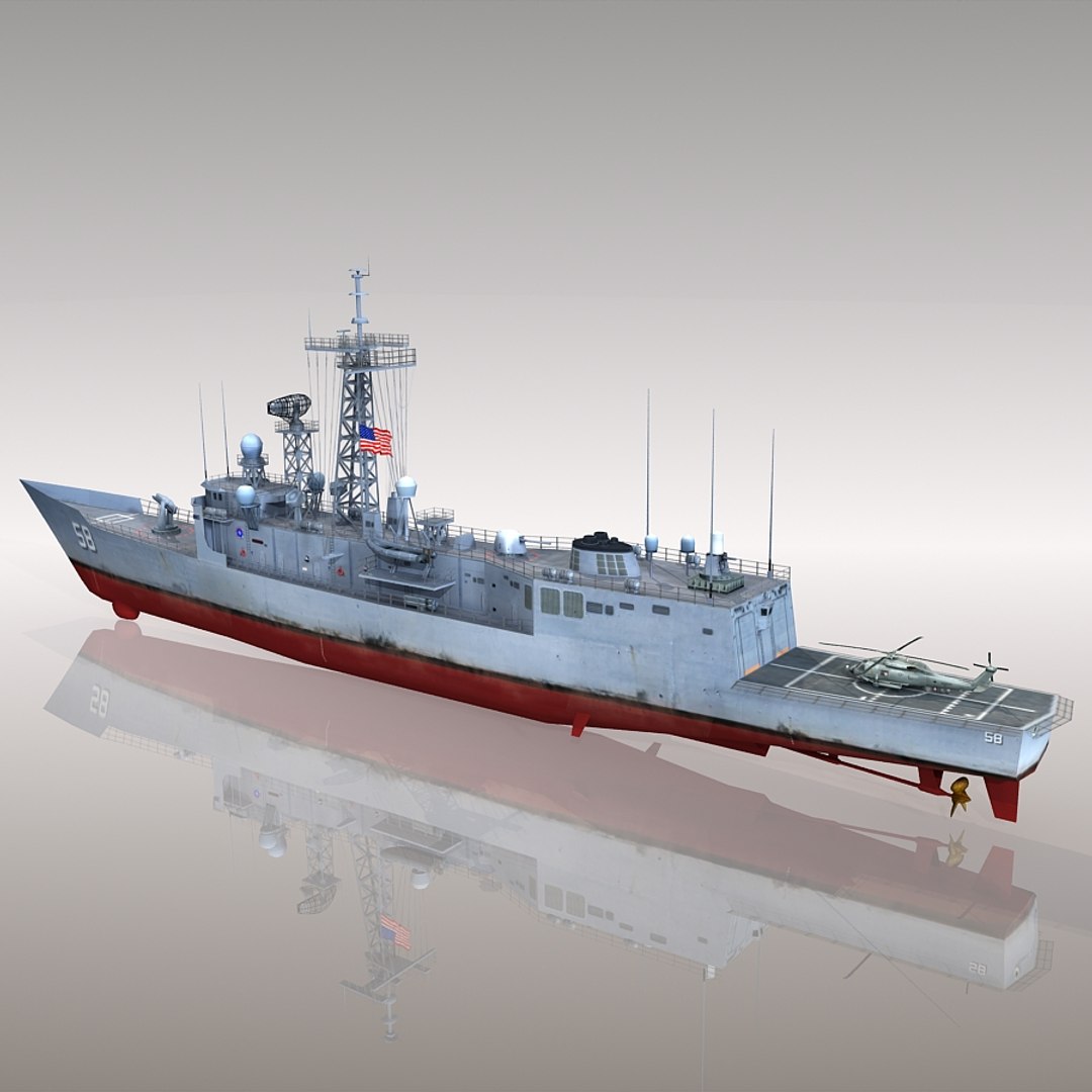uss samuel b roberts 3d max