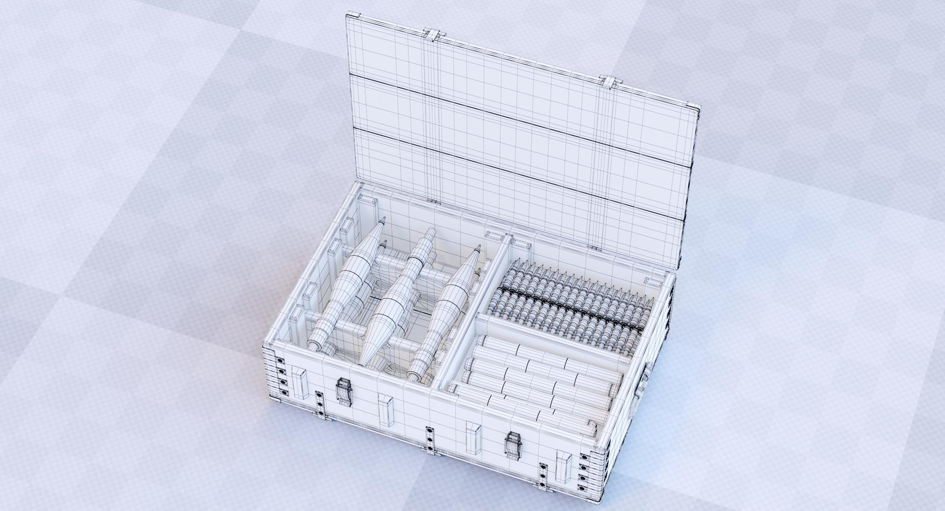 Military box 3D model - TurboSquid 1360646