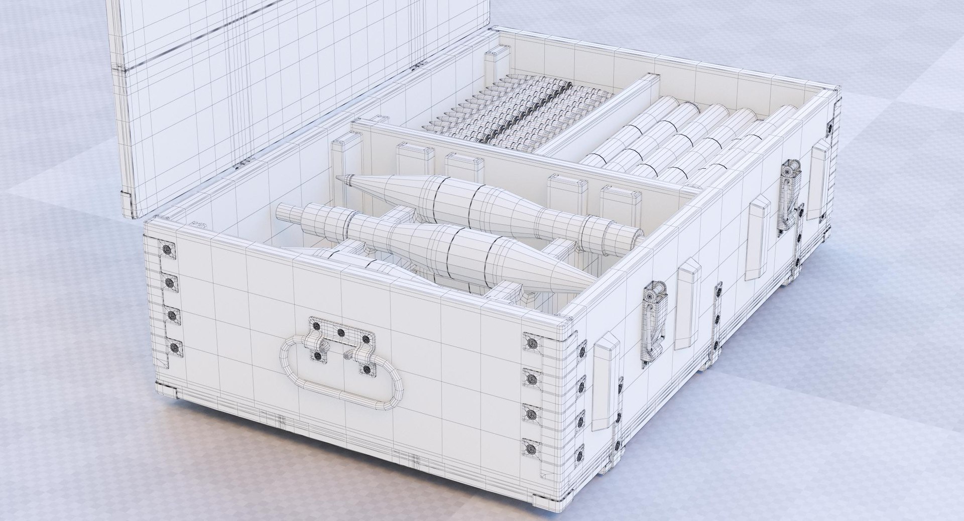 Military box 3D model - TurboSquid 1360646