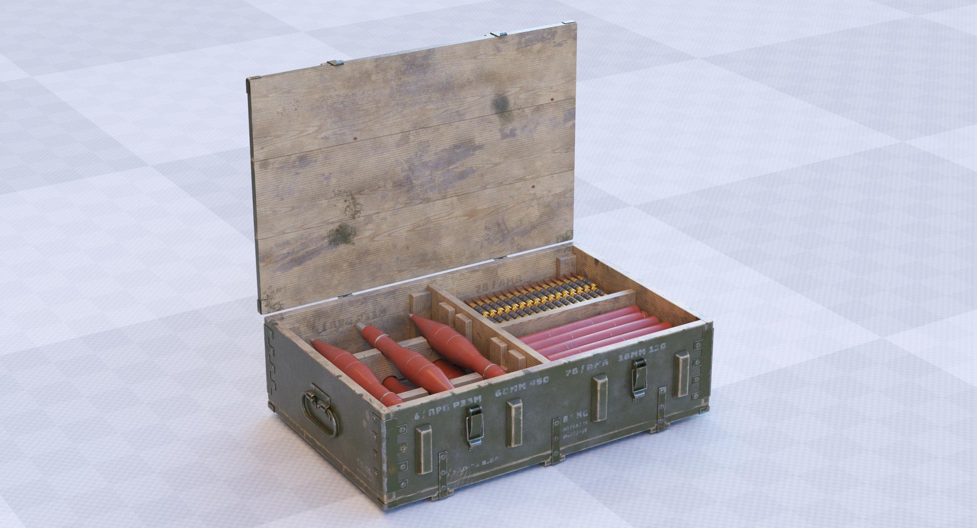 Military box 3D model - TurboSquid 1360646