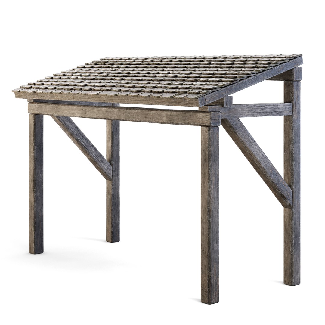 3D Forge Wooden Roof Model - TurboSquid 2229858