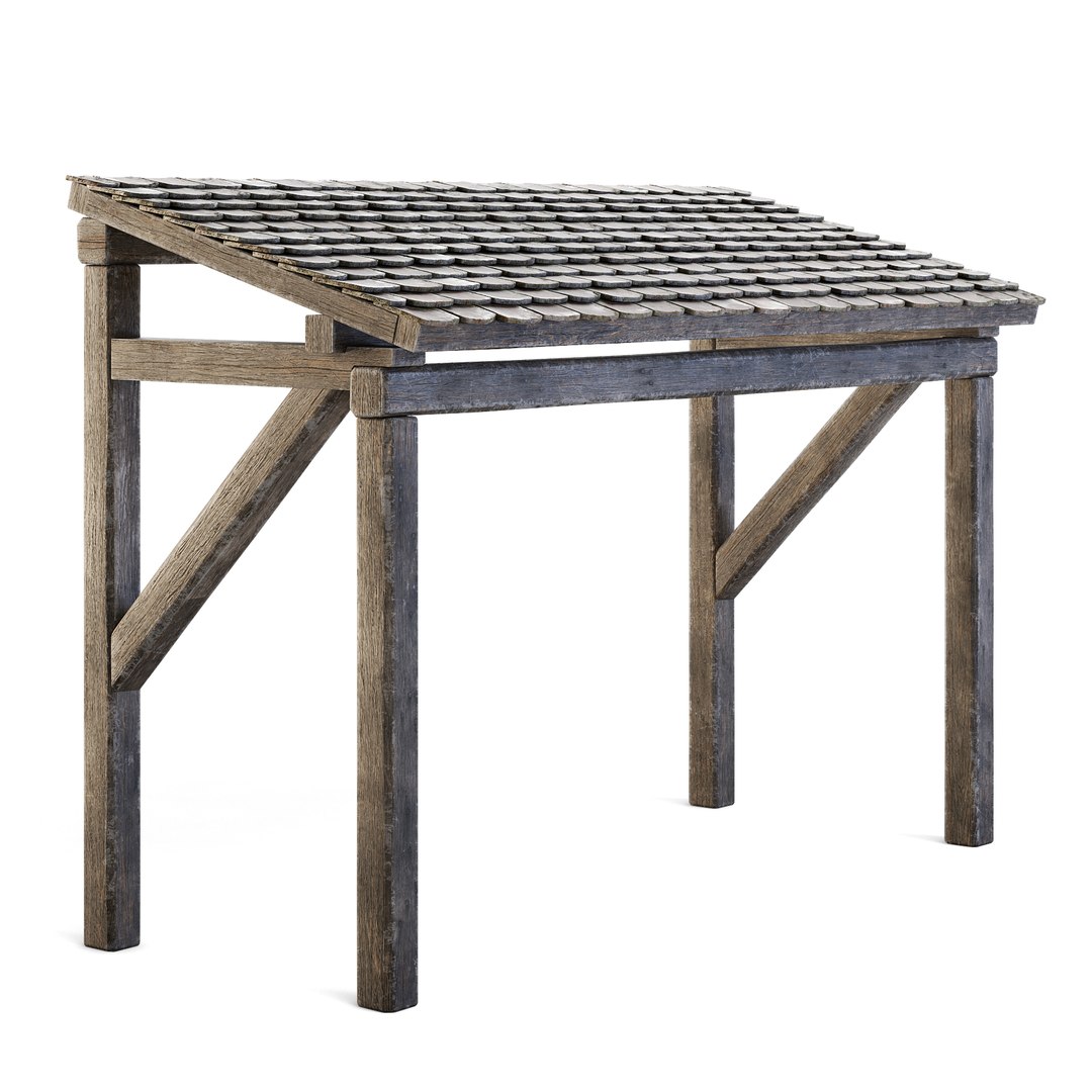 3D Forge Wooden Roof Model - TurboSquid 2229858