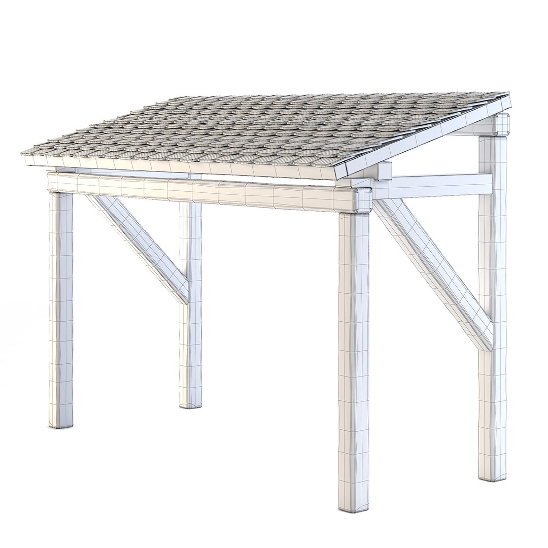 3D Forge Wooden Roof Model - TurboSquid 2229858