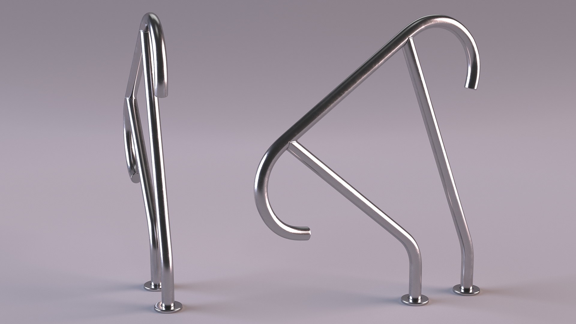 3D Designer Pool Hand Rail - TurboSquid 1989381