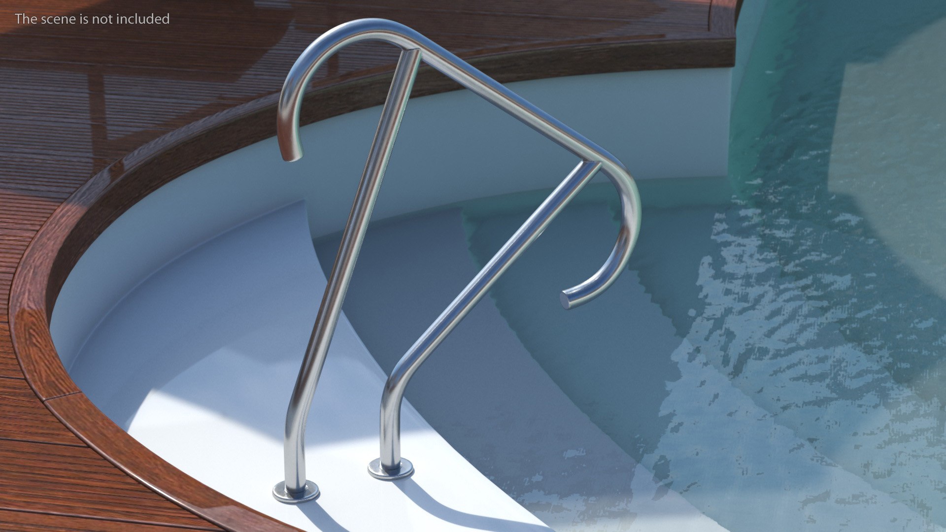 3D Designer Pool Hand Rail - TurboSquid 1989381