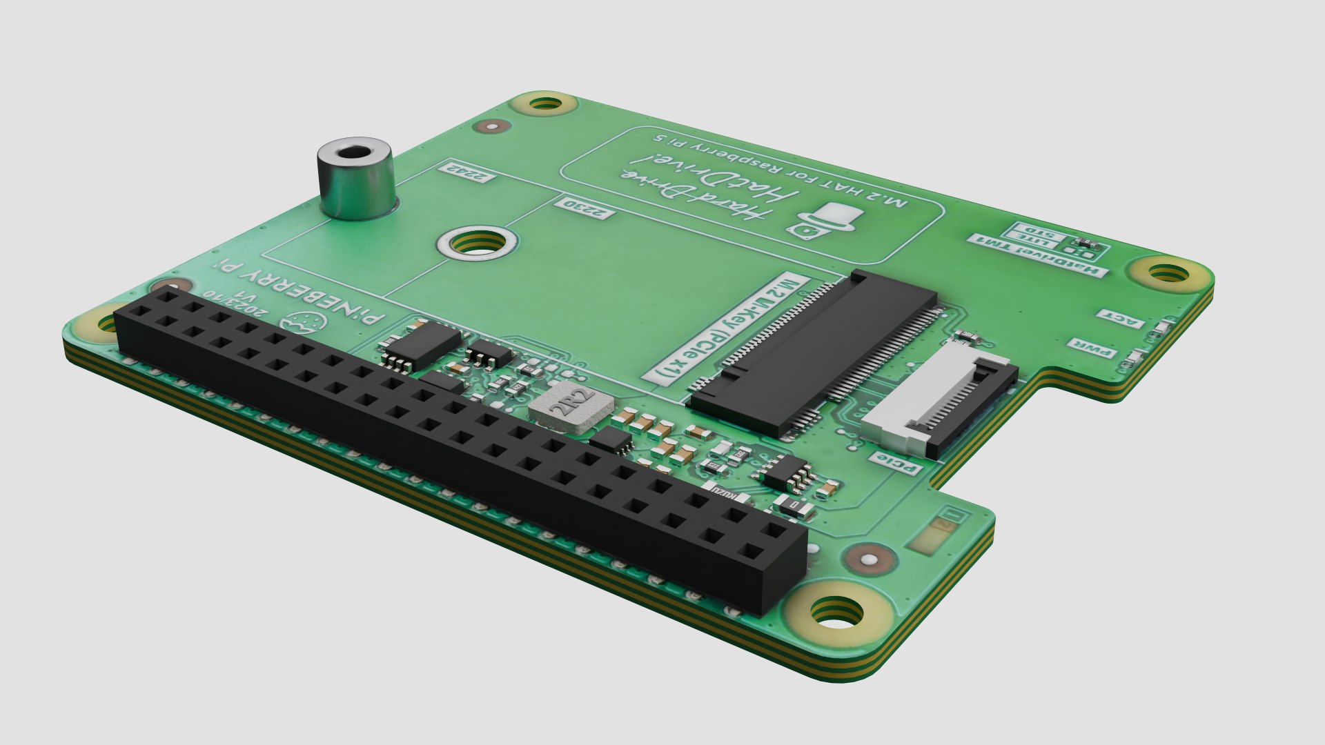 3D Pineberry Pi M2 HAT - TurboSquid 2240068