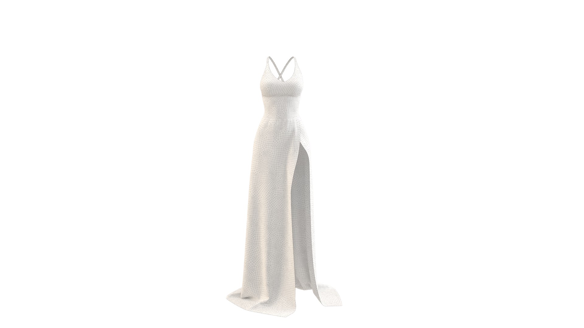 Dress Gown 3D Model - TurboSquid 1616173
