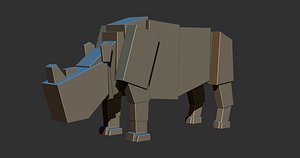 Cartoon Rhinoceros 3D Models for Download | TurboSquid