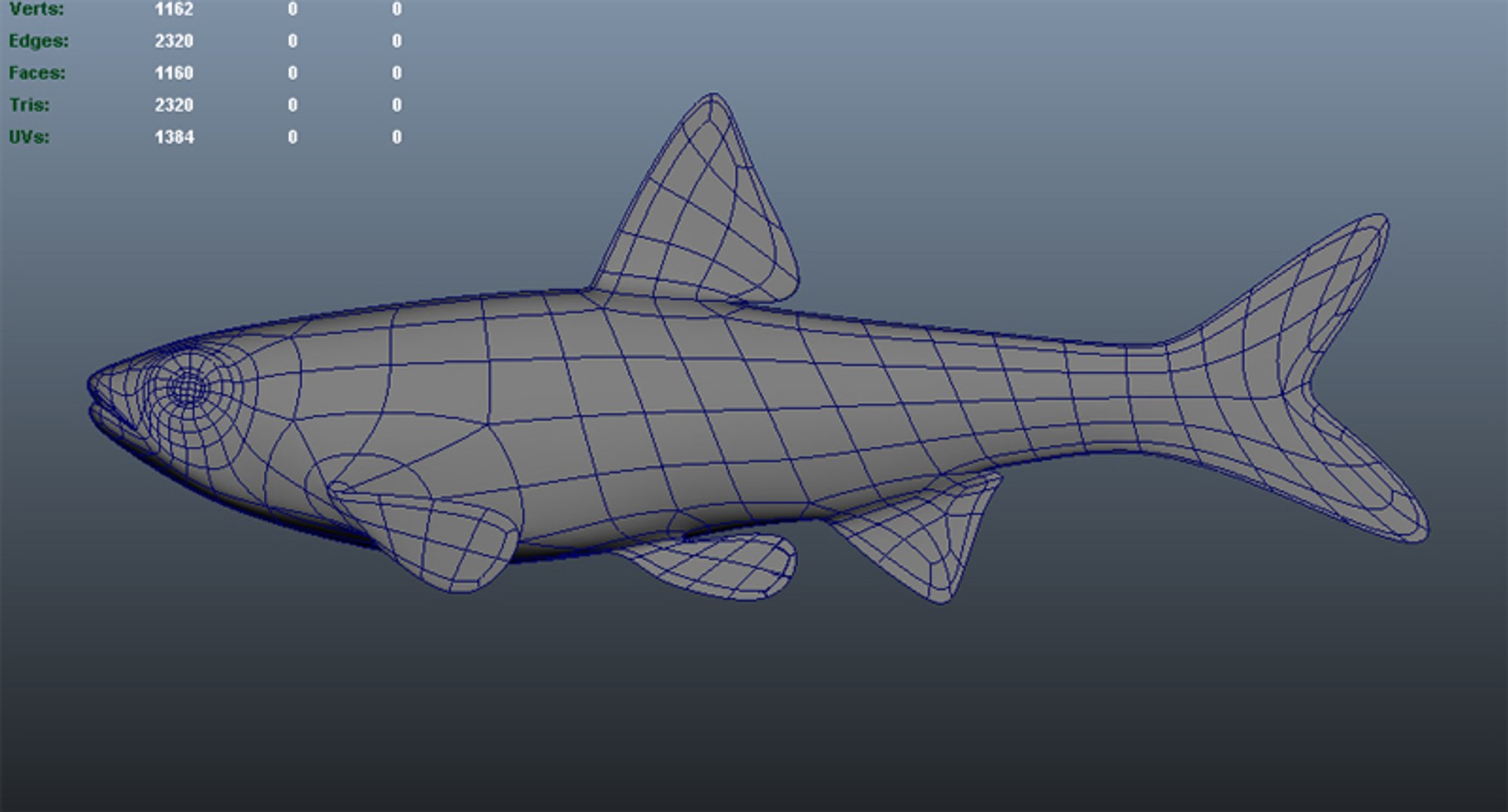 Luxilus Zonatus Bleeding Shiner 3d Model