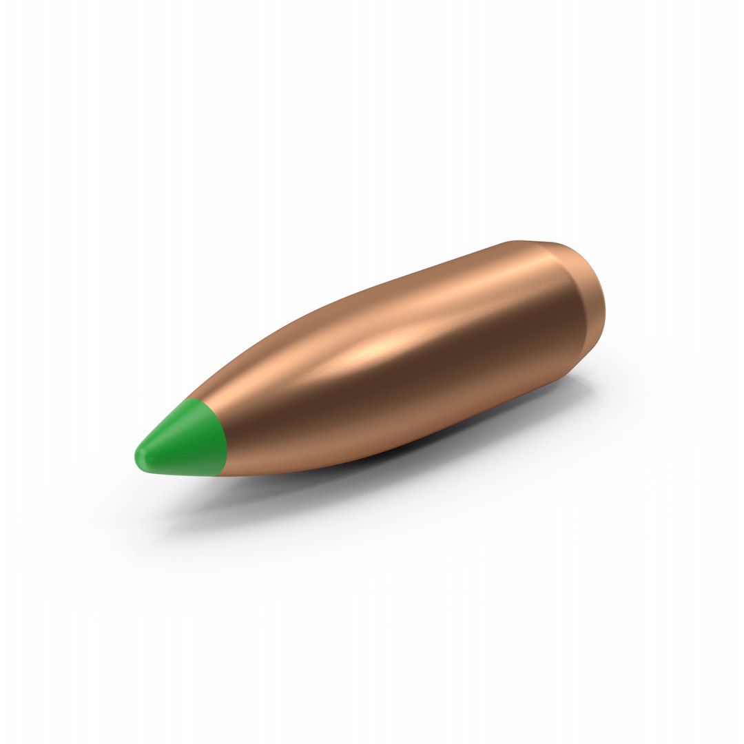 3D Green Head Bullet - TurboSquid 1973583