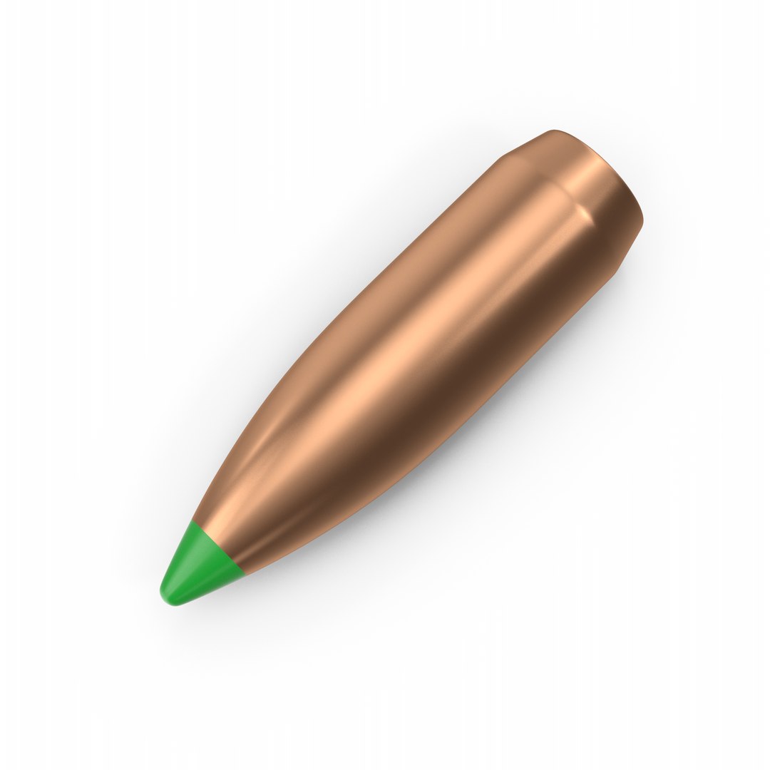 3D Green Head Bullet - TurboSquid 1973583