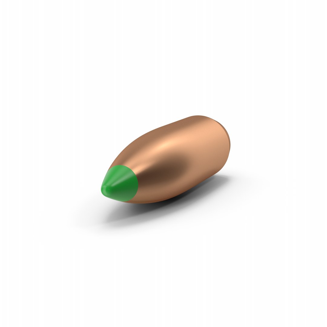 3D Green Head Bullet - TurboSquid 1973583