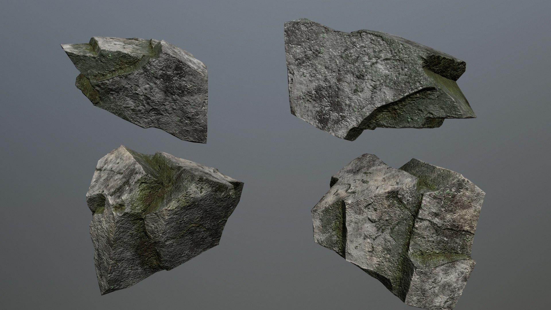 Rock Set 3 Model - TurboSquid 2024676