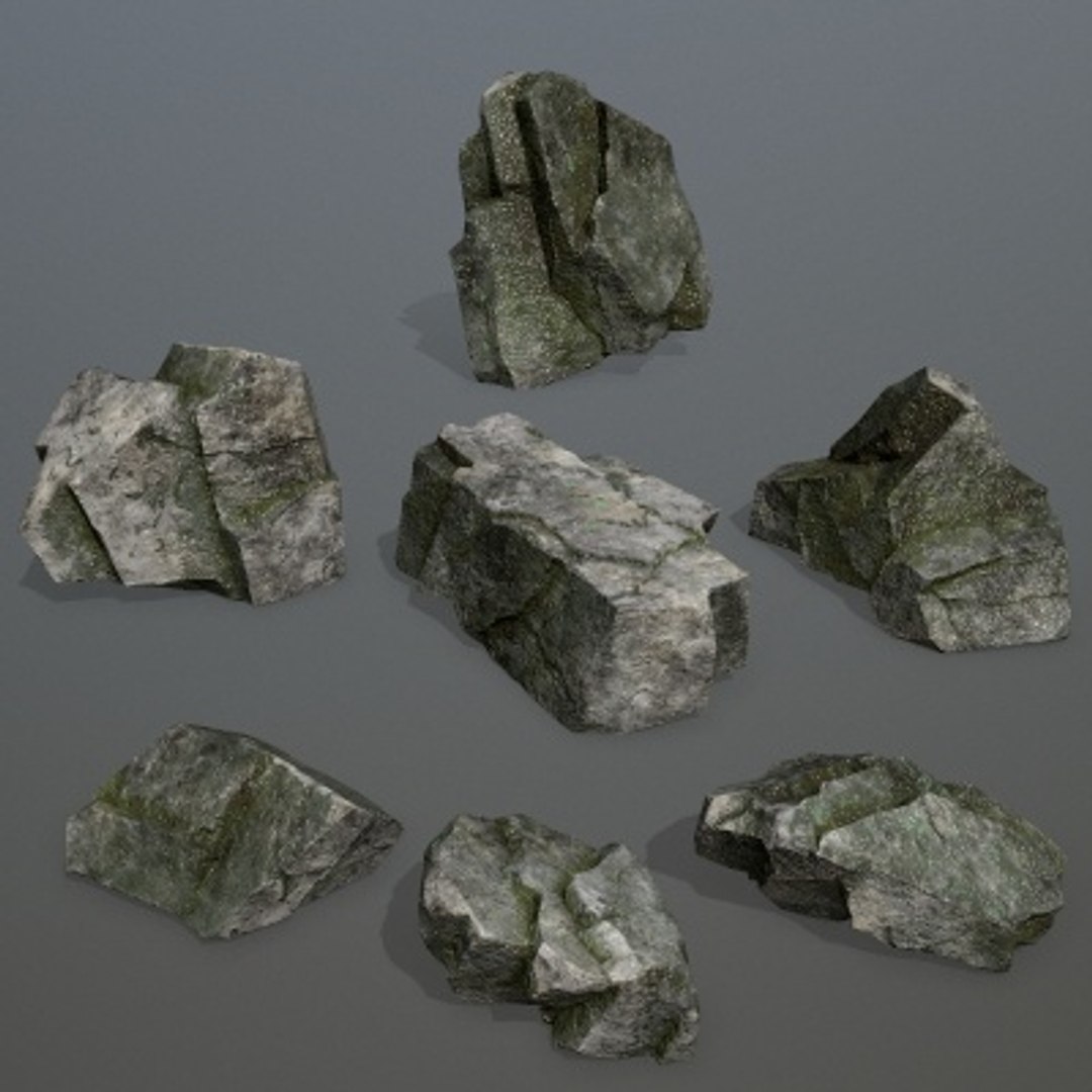 Rock Set 3 Model - TurboSquid 2024676