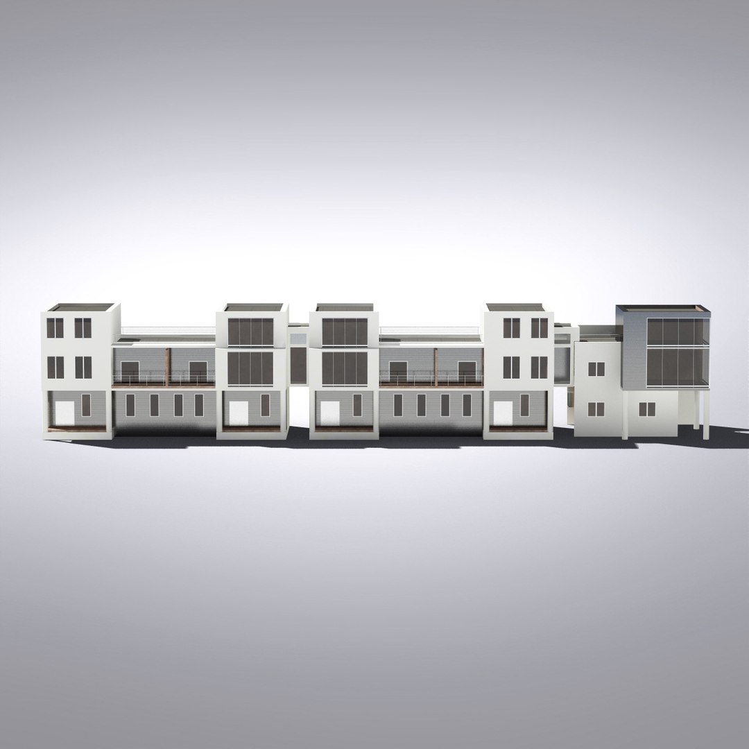 Modern Generic Building 3d Model