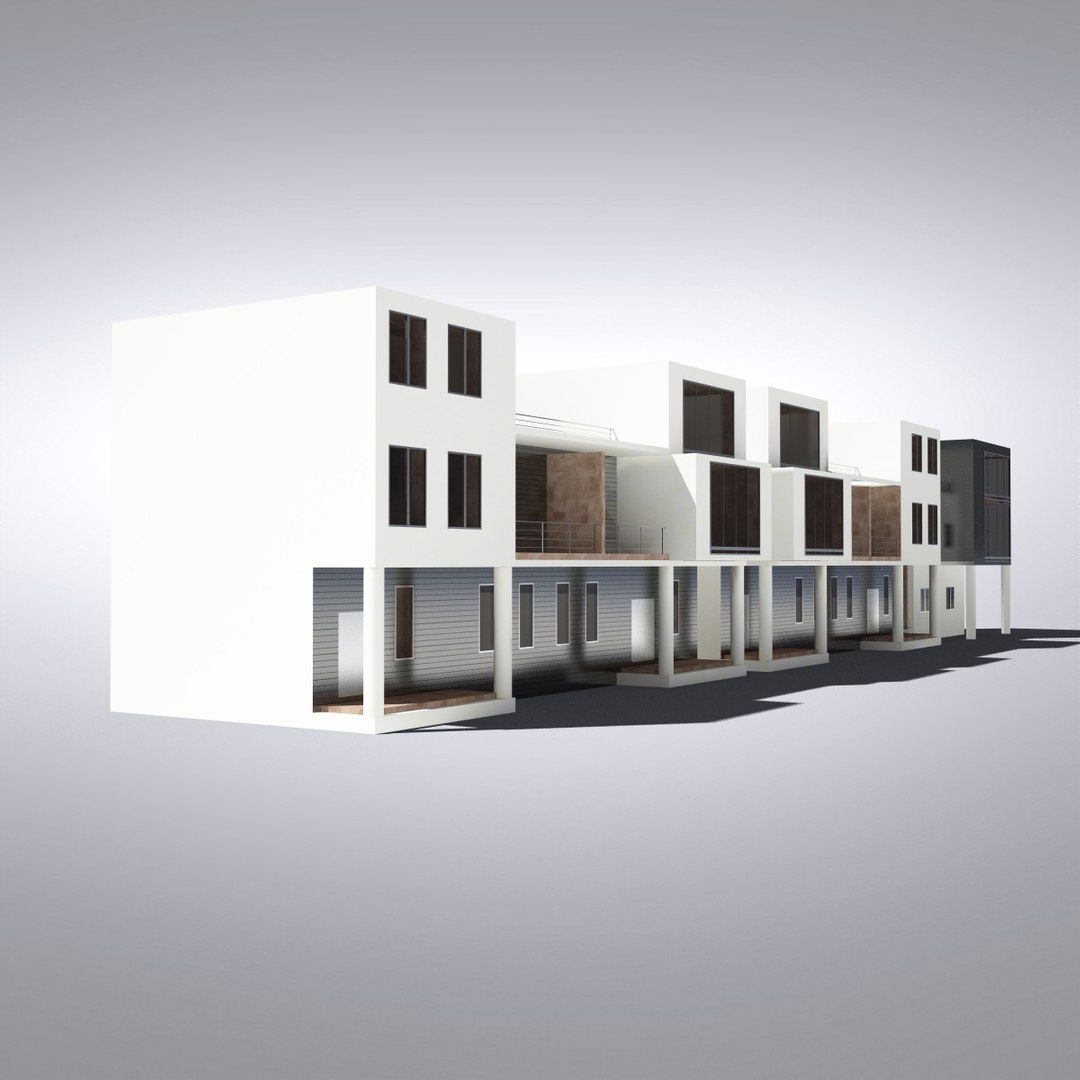 Modern Generic Building 3d Model