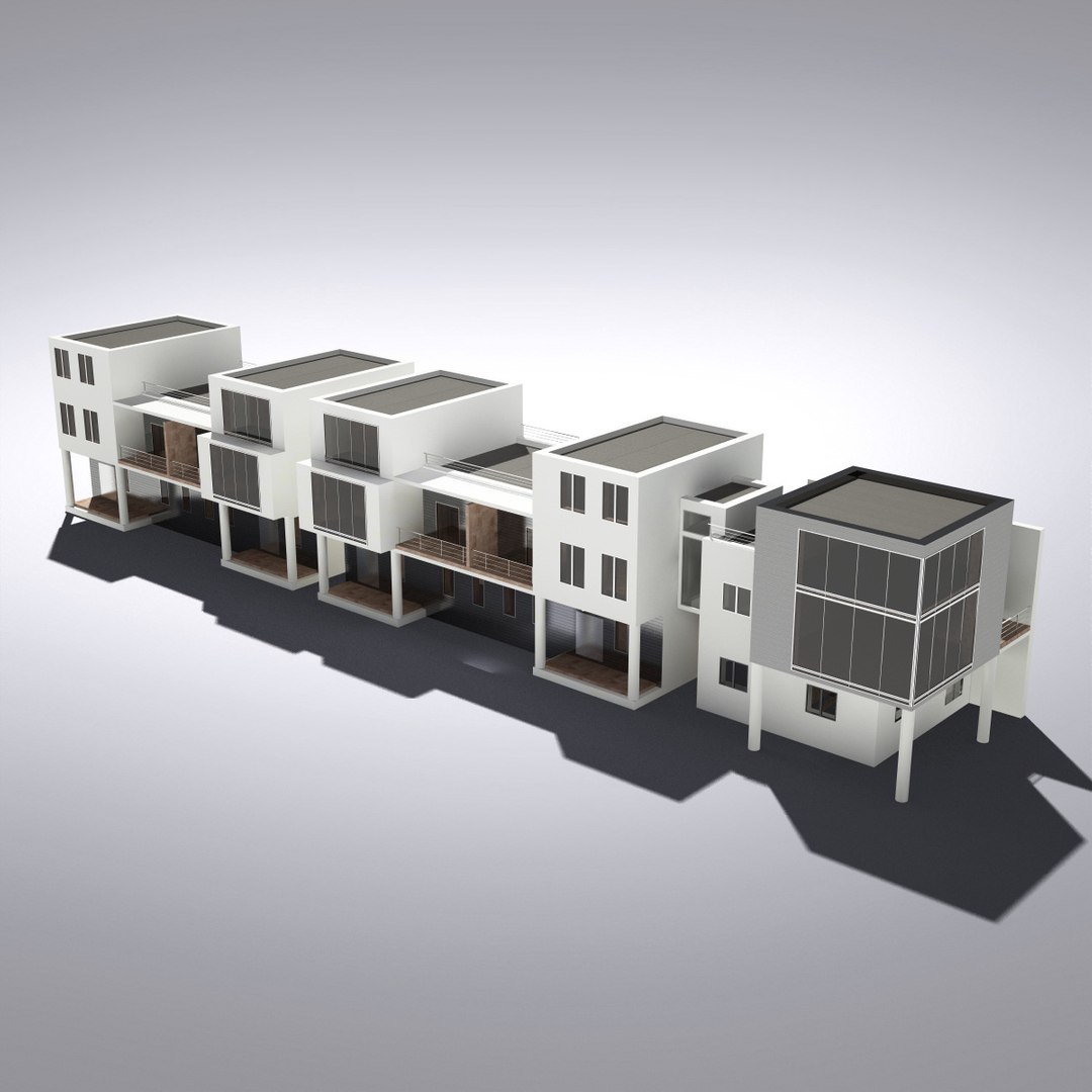 Modern Generic Building 3d Model