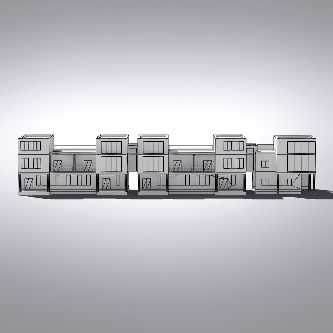 Modern Generic Building 3d Model