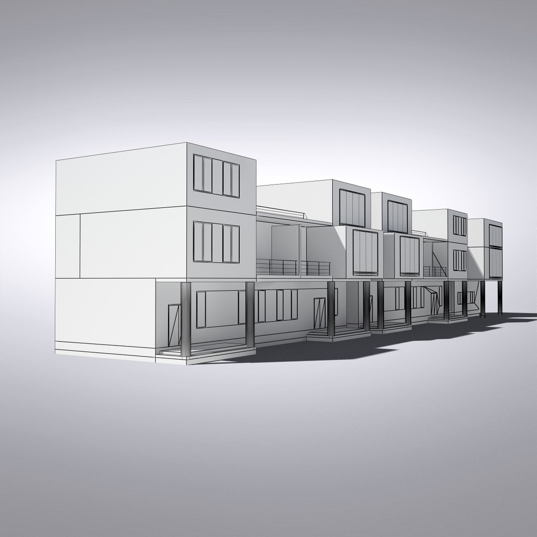 Modern Generic Building 3d Model