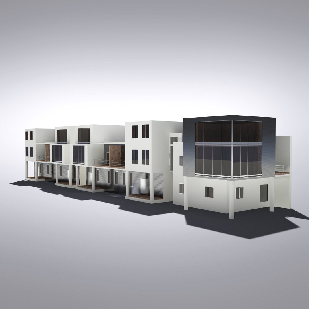 Modern Generic Building 3d Model