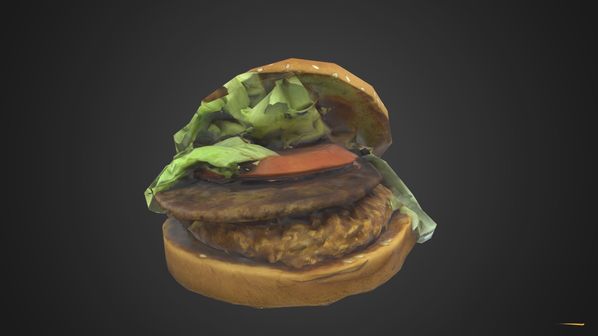 3D Game Ready Hamburger Model - TurboSquid 2014621