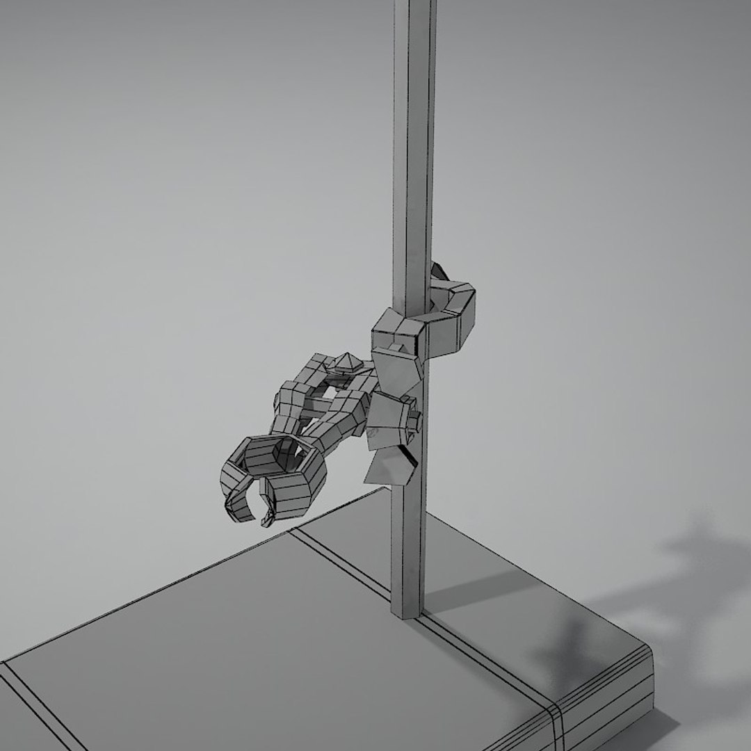 3ds max support stand clamp