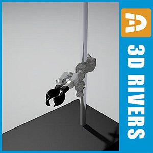 Support Stand Clamp 3d 3ds