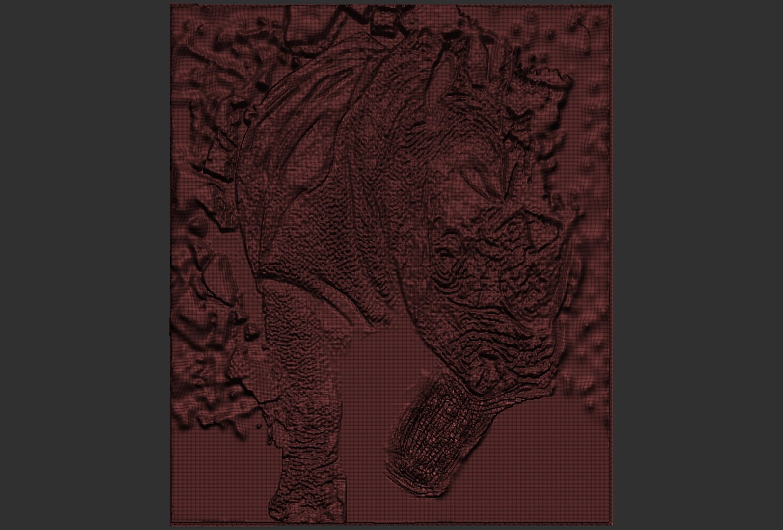 Rhino Relief 3D - TurboSquid 1806422