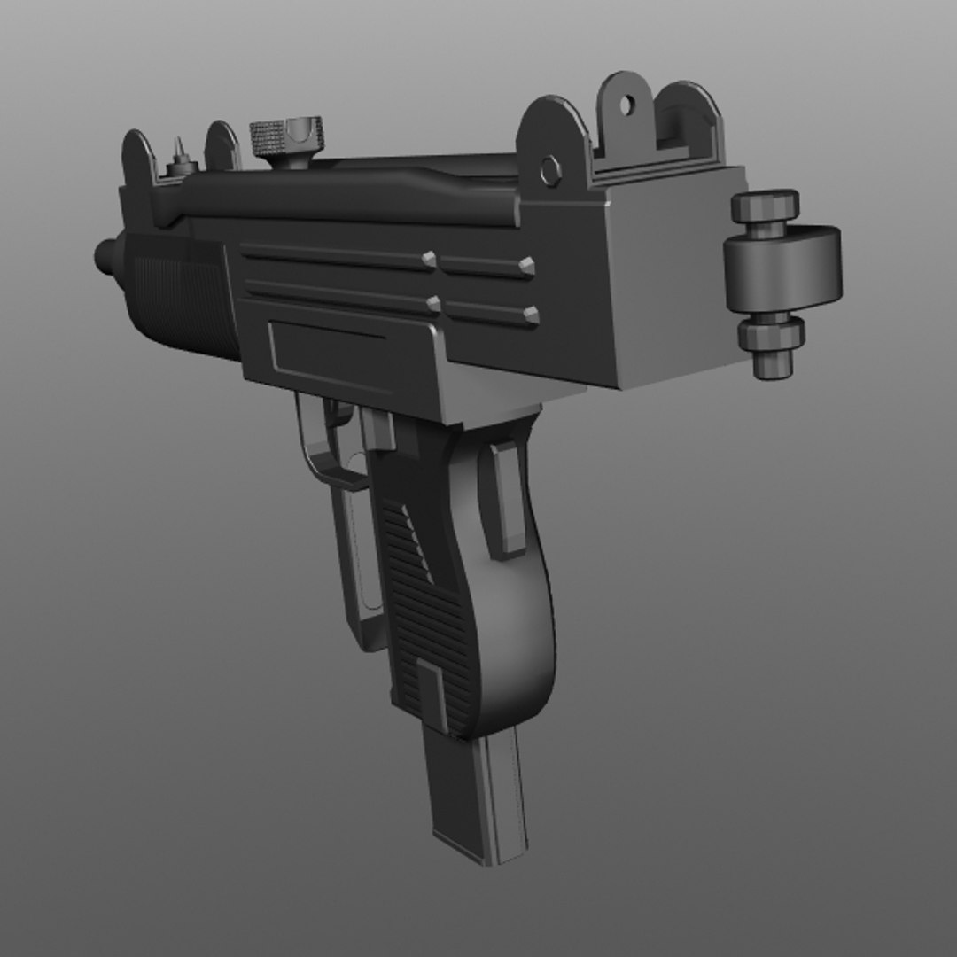 3d mini uzi model
